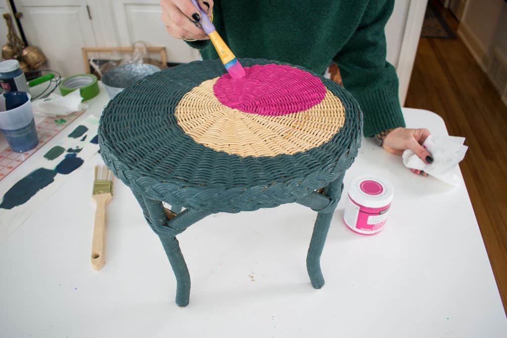 Painted Plant Stand - At Charlotte's House