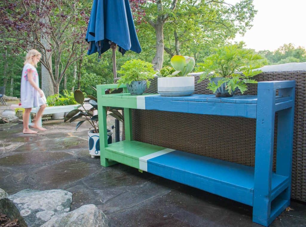 Colorful Painted Outdoor Furniture - At Charlotte's House