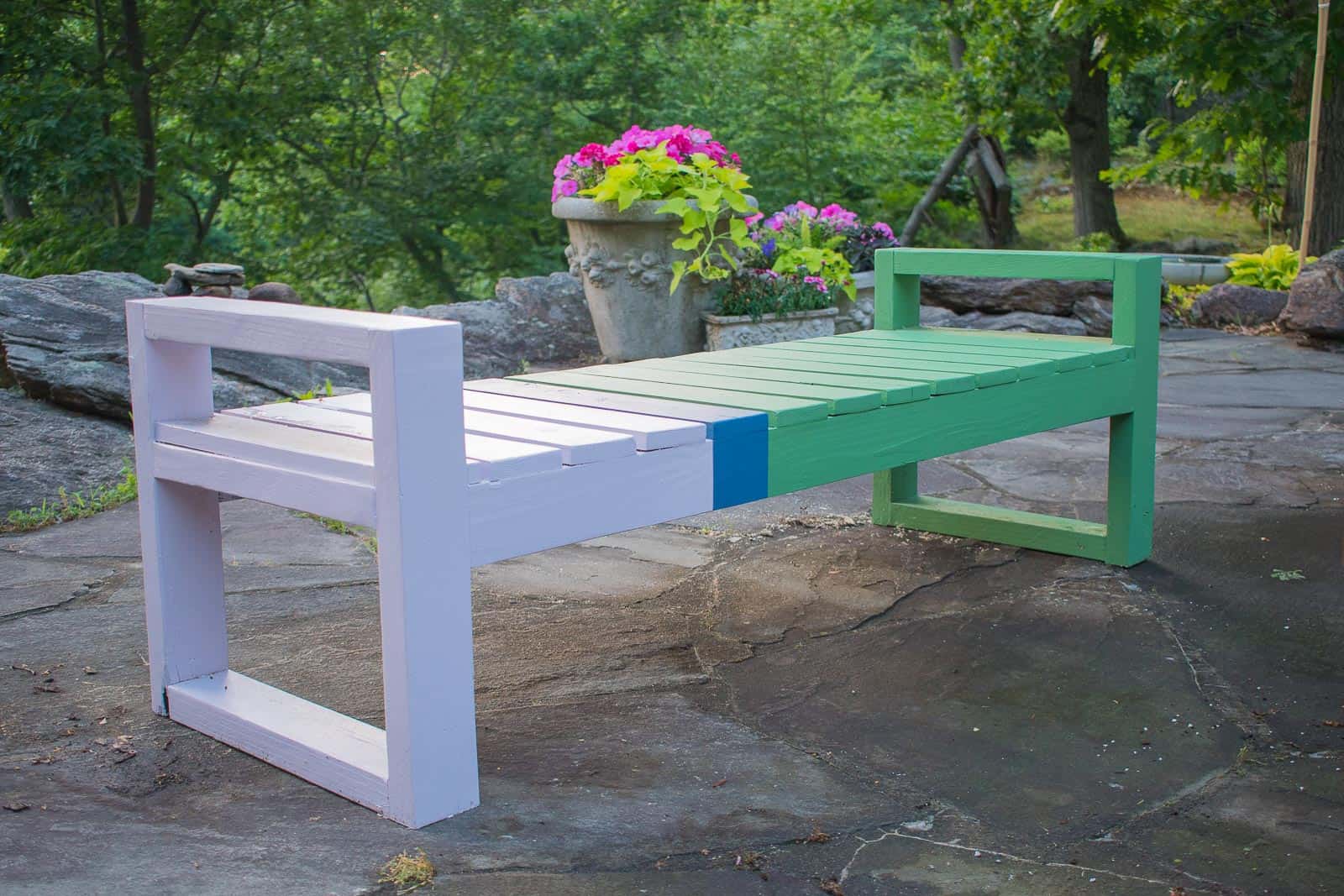 Colorful Painted Outdoor Furniture - At Charlotte's House