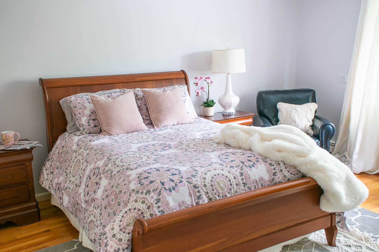 Repainted Relaxing Main Bedroom - At Charlotte's House