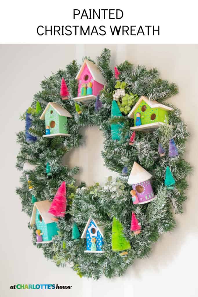 COLORFUL CHRISTMAS WREATH - At Charlotte's House