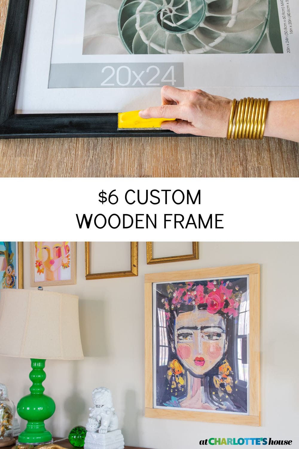 How to Make a Budget Wooden Frame - At Charlotte's House