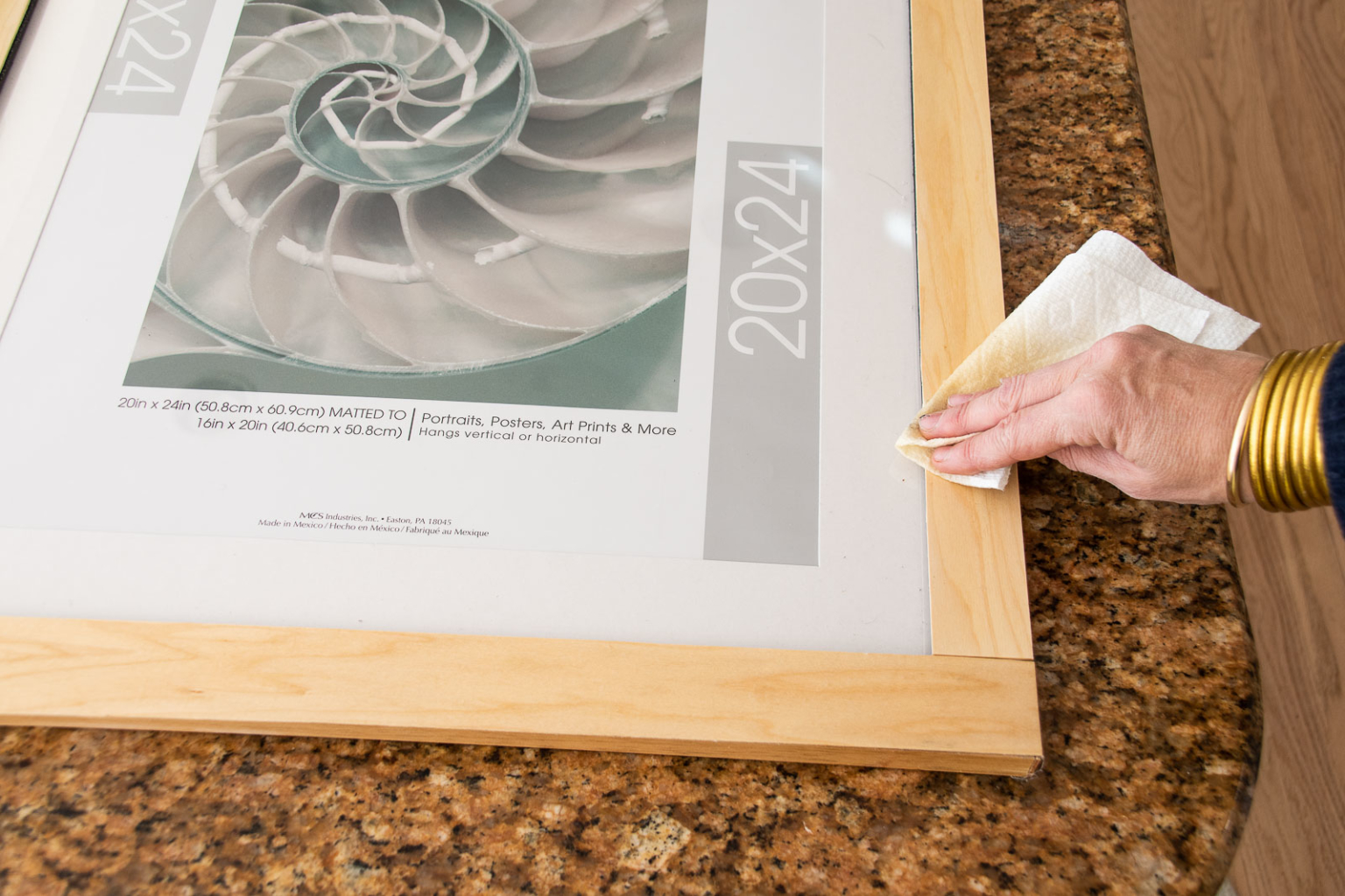 How to Make a Budget Wooden Frame - At Charlotte's House