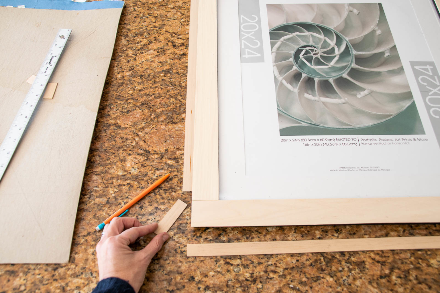 How to Make a Budget Wooden Frame - At Charlotte's House