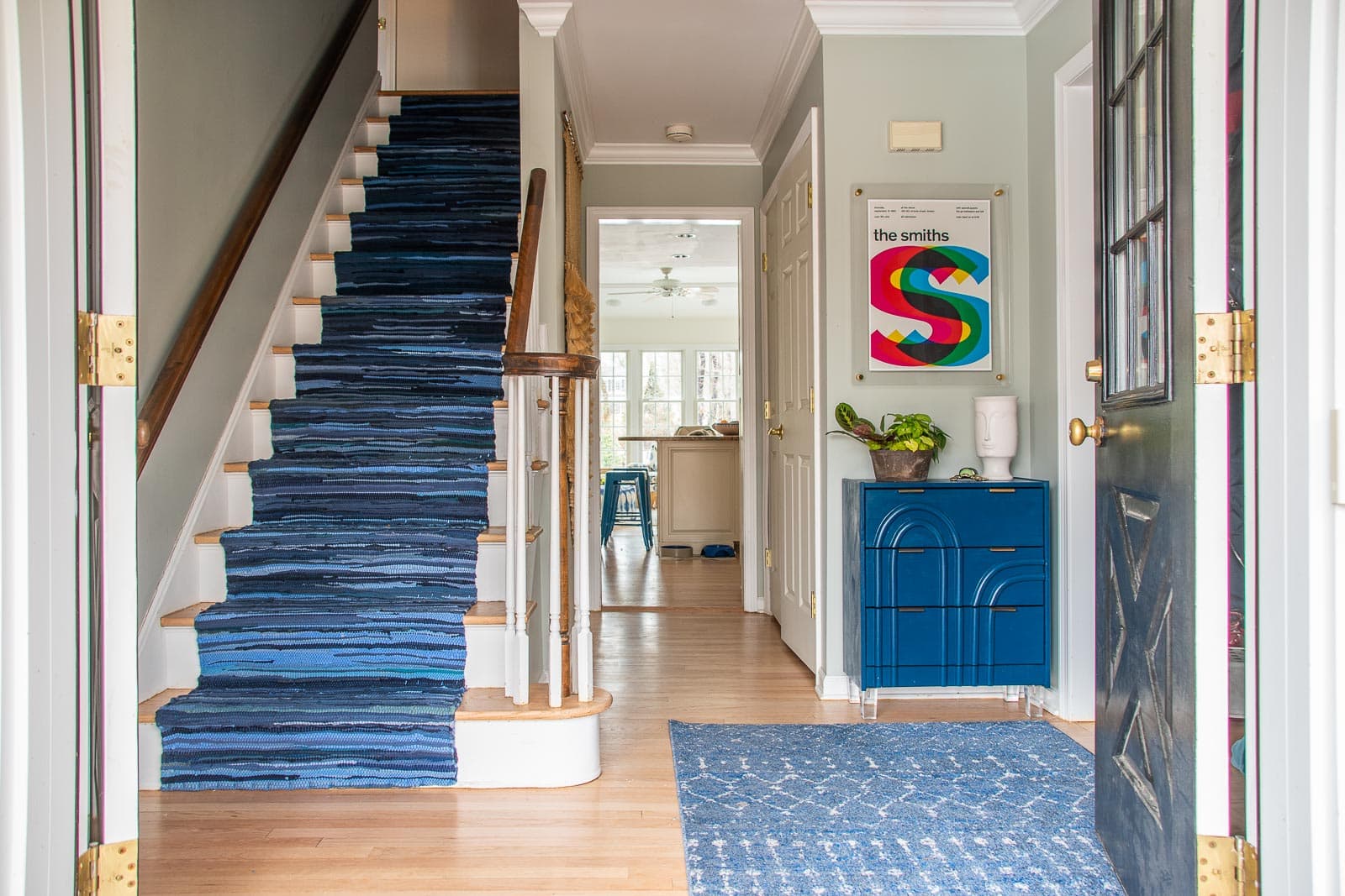Foyer Reveal: Eclectic Wallpaper and Colorful Details - At Charlotte's ...