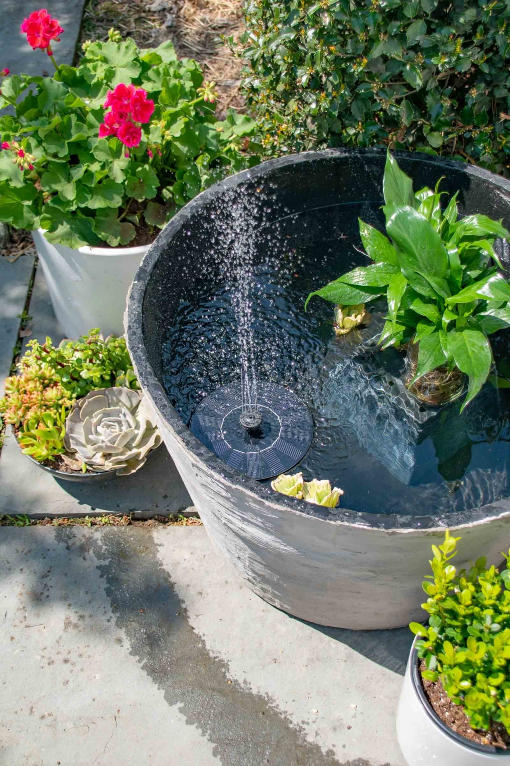 DIY Concrete Container Fountain-30 - At Charlotte's House