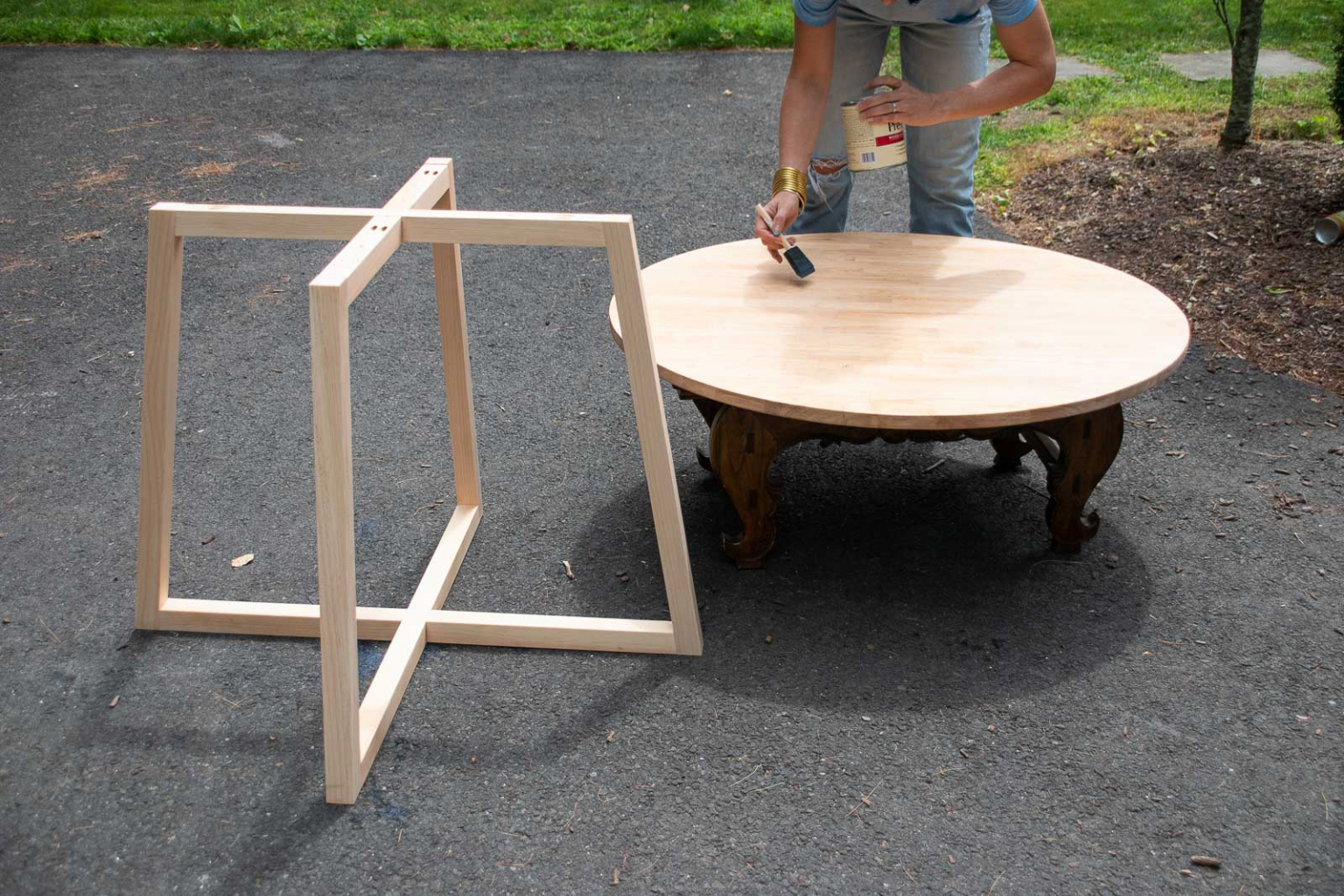 DIY Dining Table Makeover - At Charlotte's House