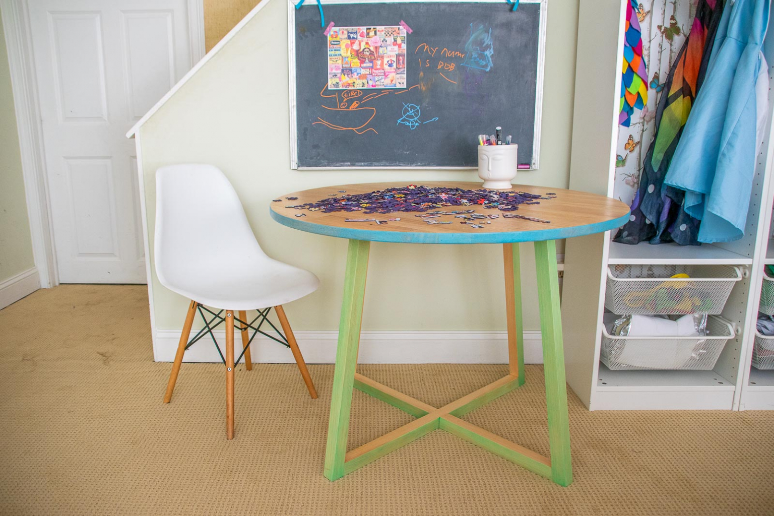 DIY Dining Table Makeover - At Charlotte's House