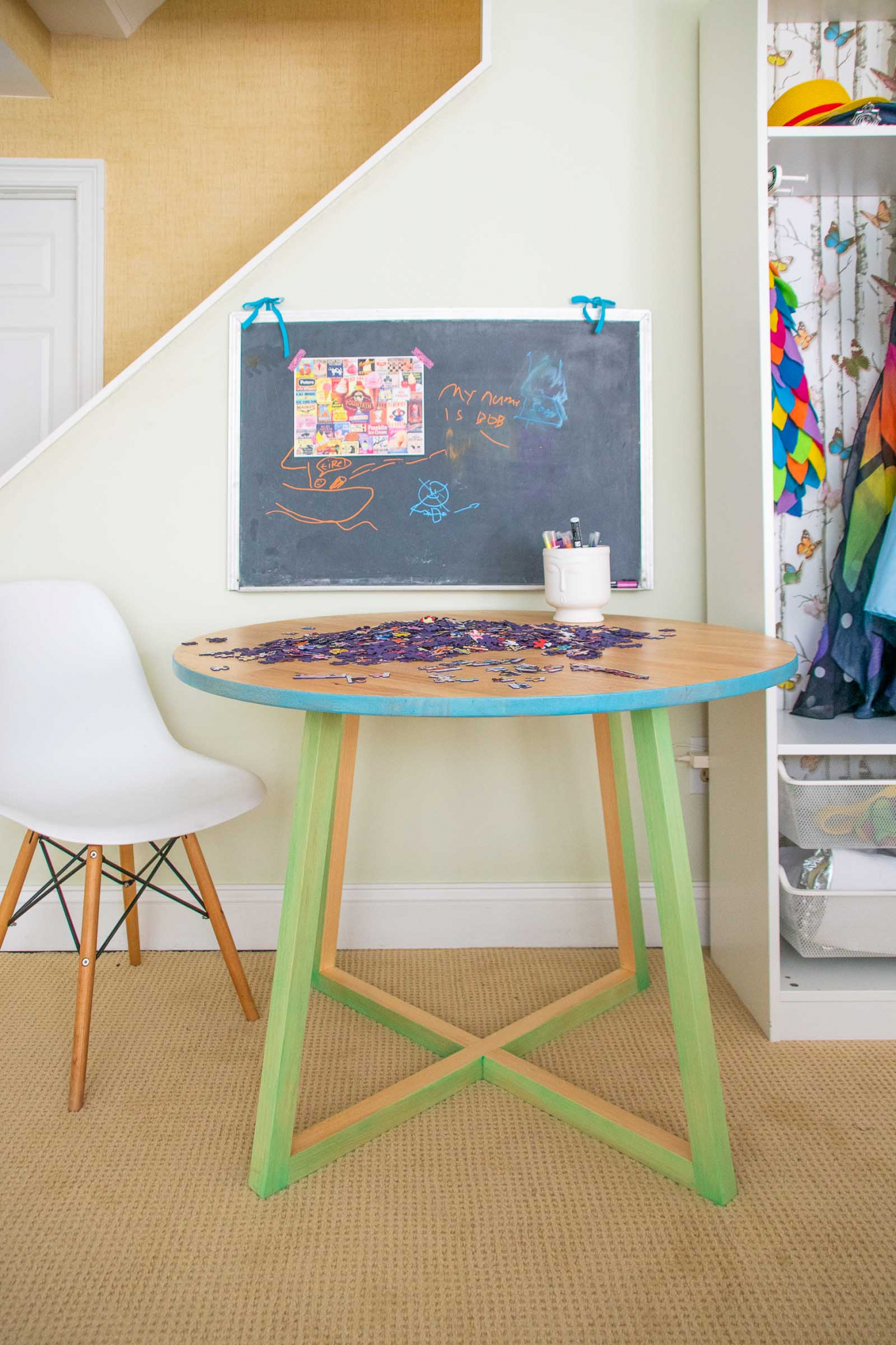 DIY Dining Table Makeover - At Charlotte's House