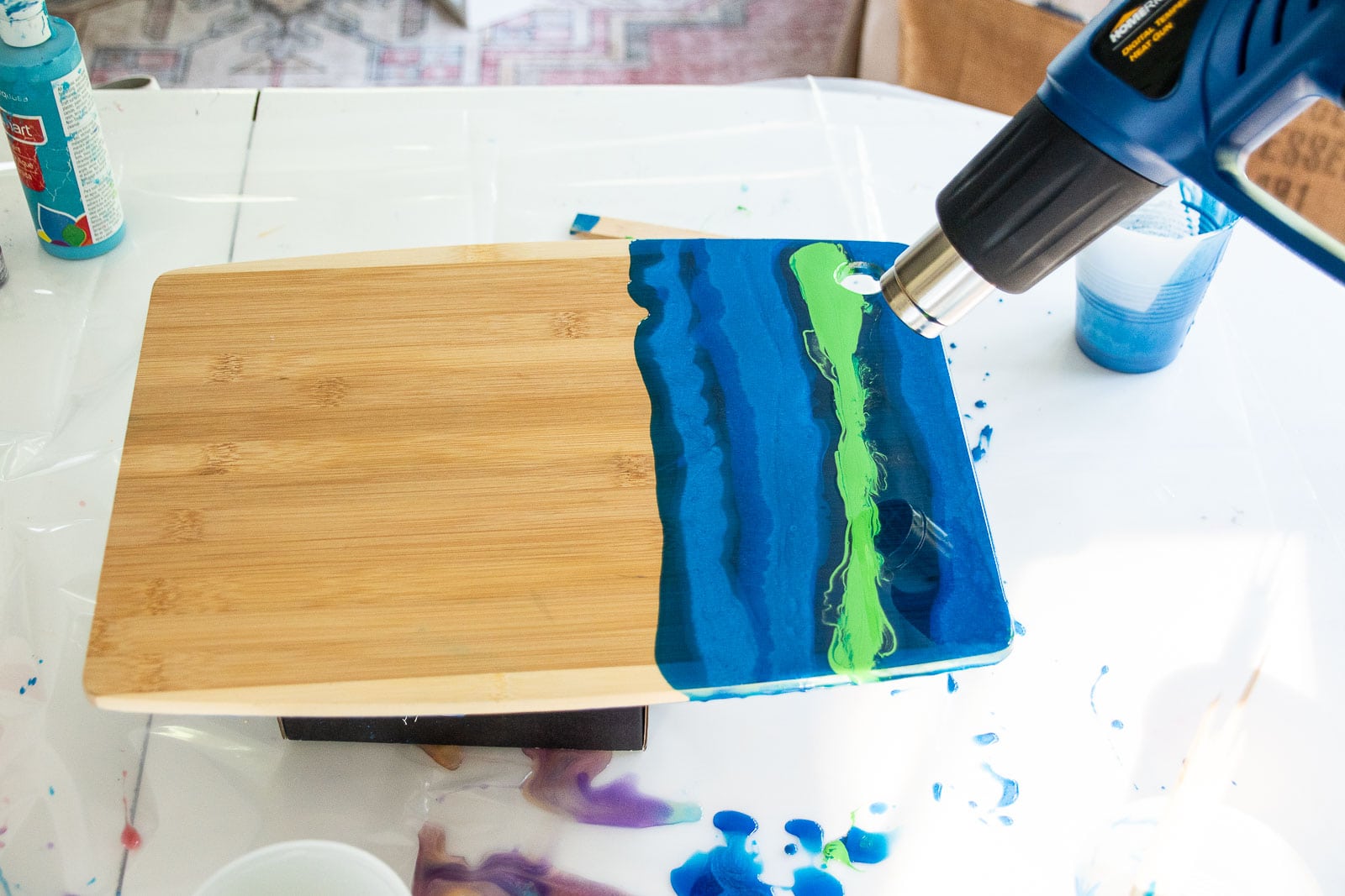 Colorful Epoxy Resin Cutting Board - At Charlotte's House