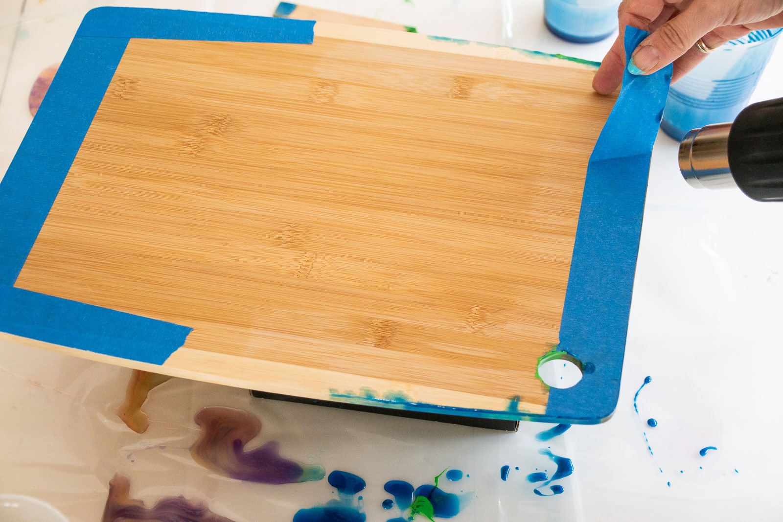 Colorful Epoxy Resin Cutting Board - At Charlotte's House