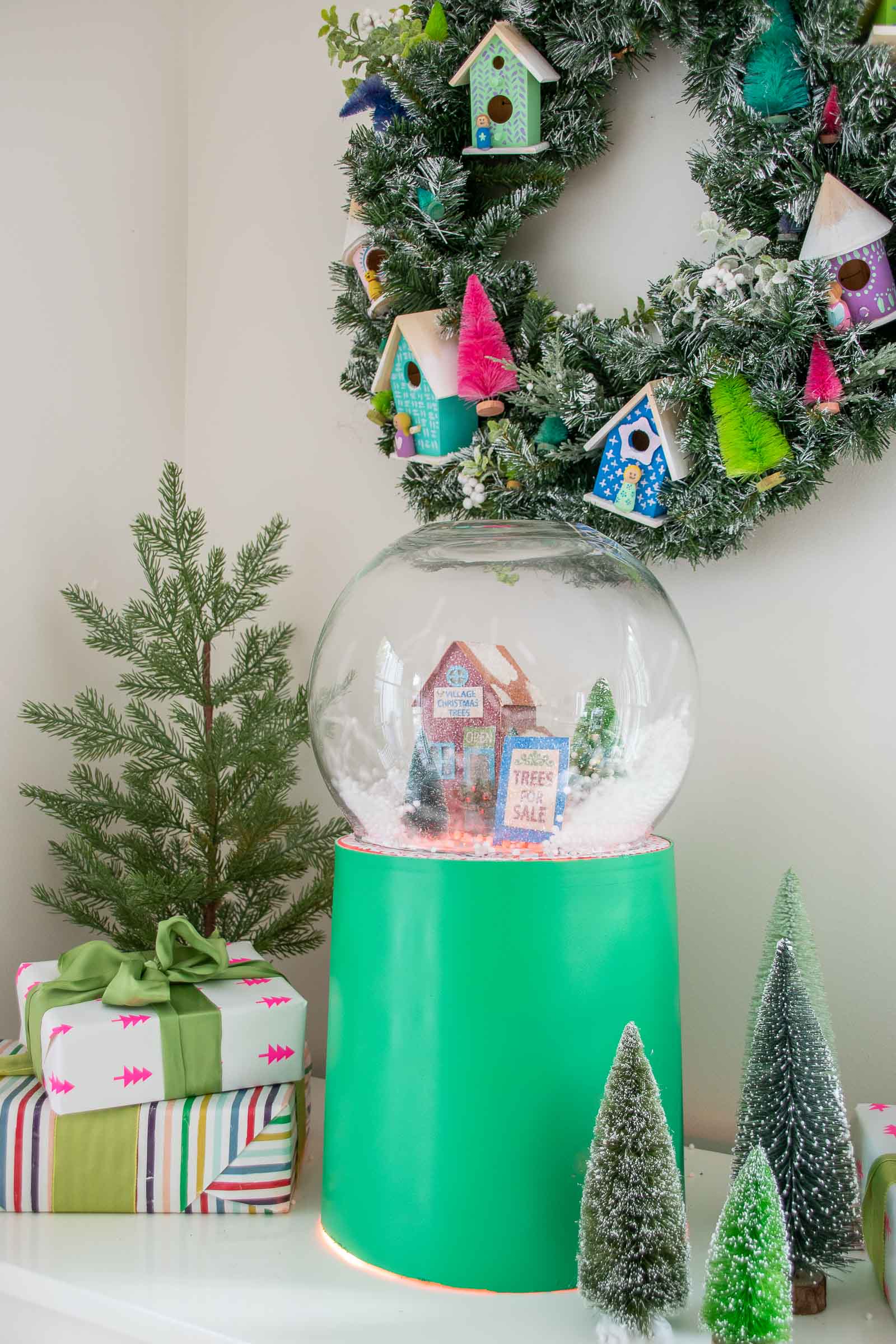 How to Make an Oversized Christmas Snow Globe - At Charlotte's House