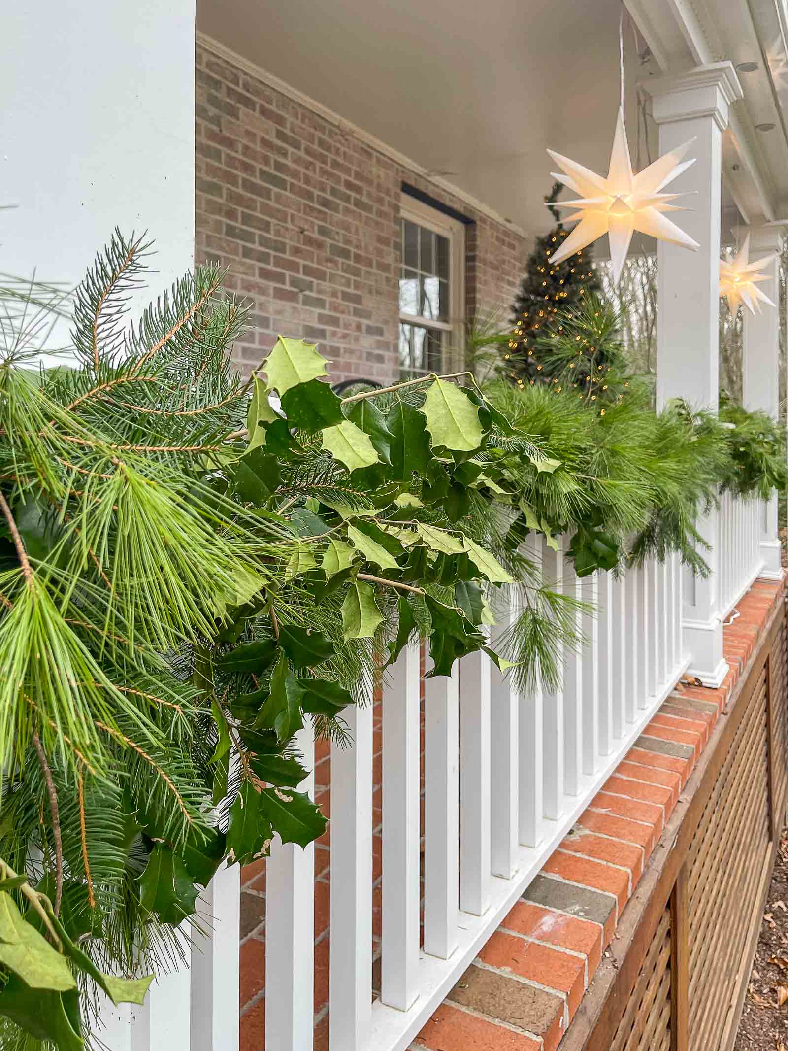 How to Make a Lush Evergreen Garland - At Charlotte's House
