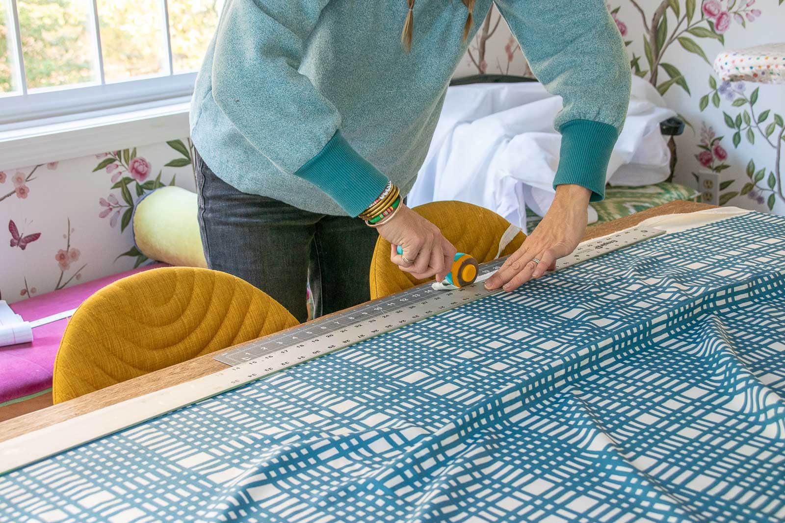 DIY Bedskirt the EASY Way - At Charlotte's House