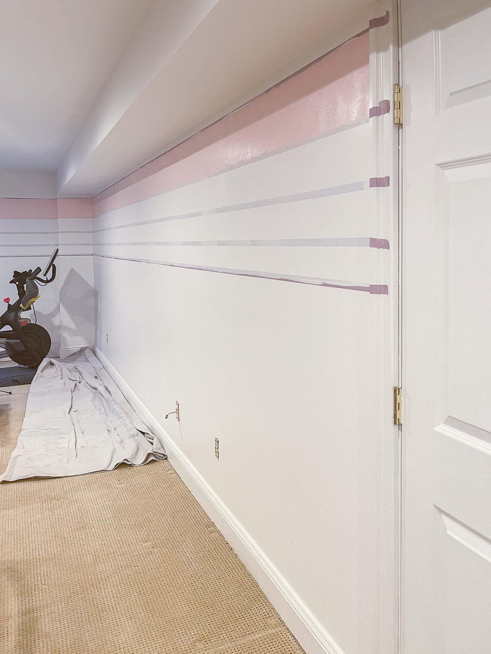 Painted Striped Walls Behr Scuff Defense-80 - At Charlotte's House