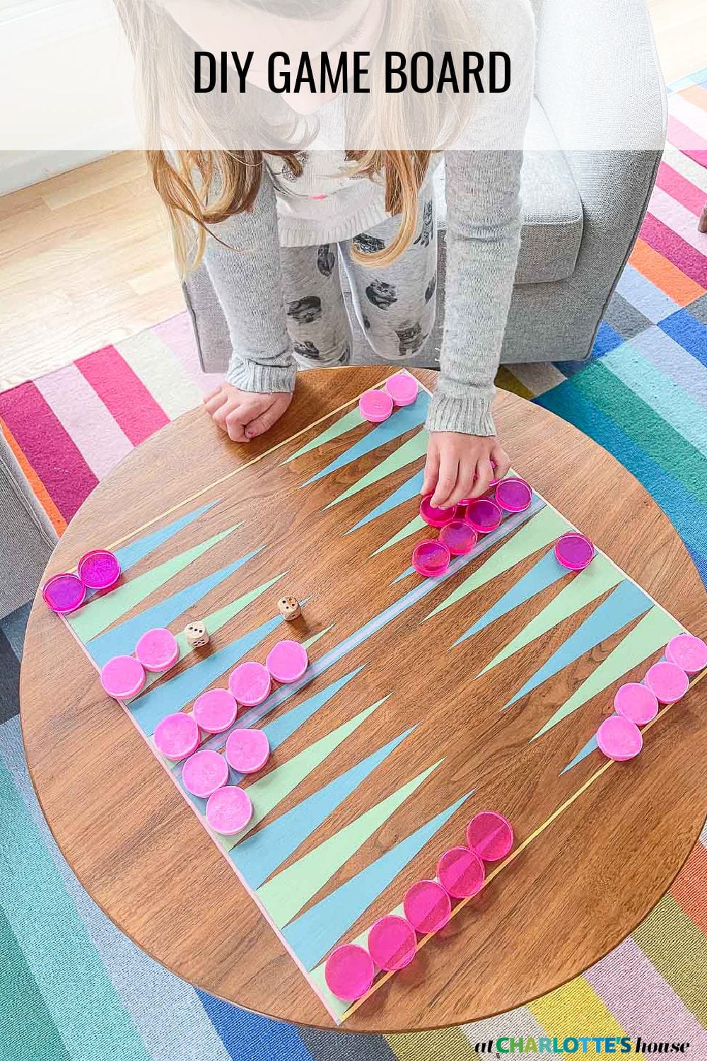 DIY GAME BOARD - At Charlotte's House
