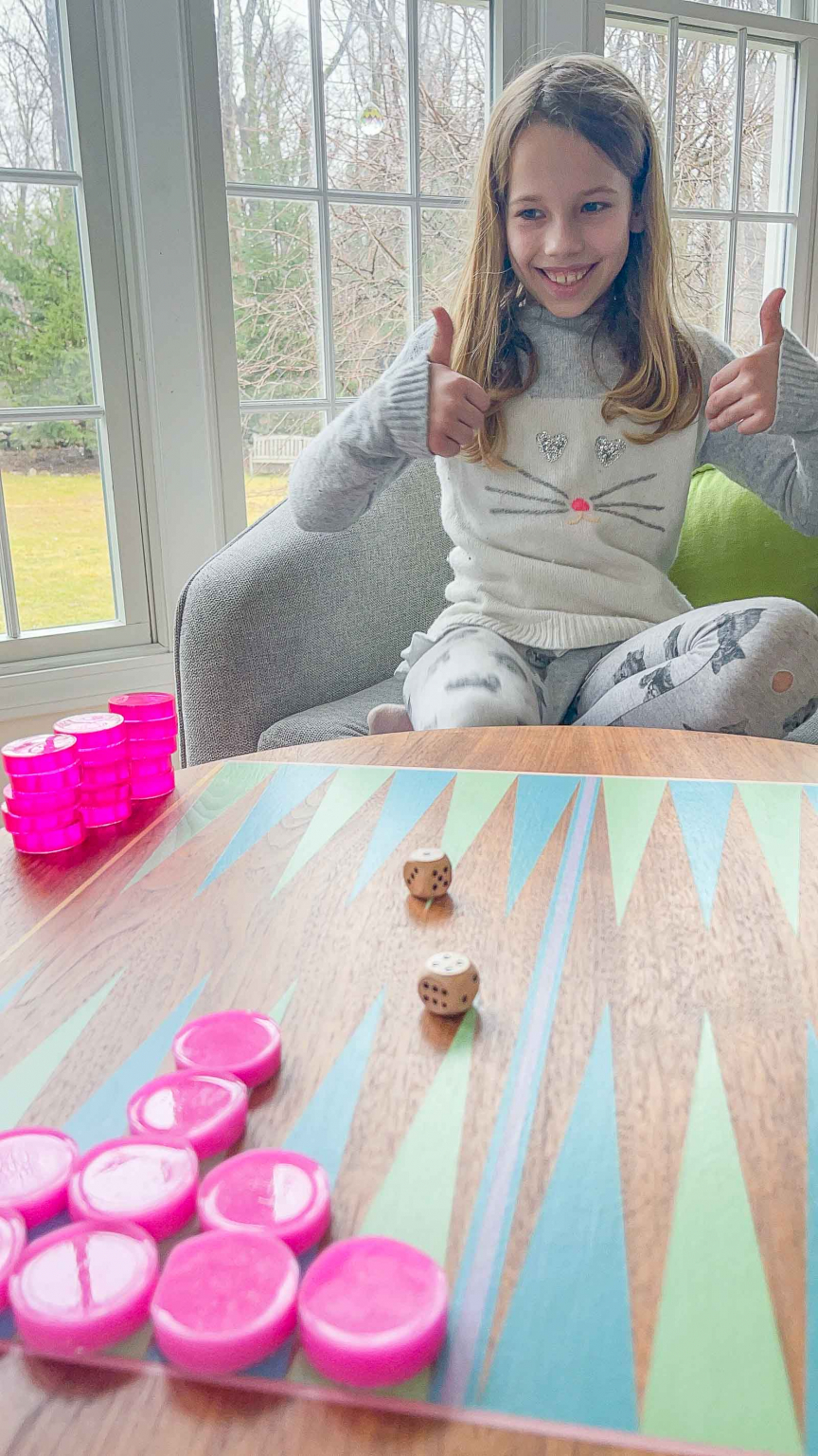How to Paint a Backgammon Table - At Charlotte's House
