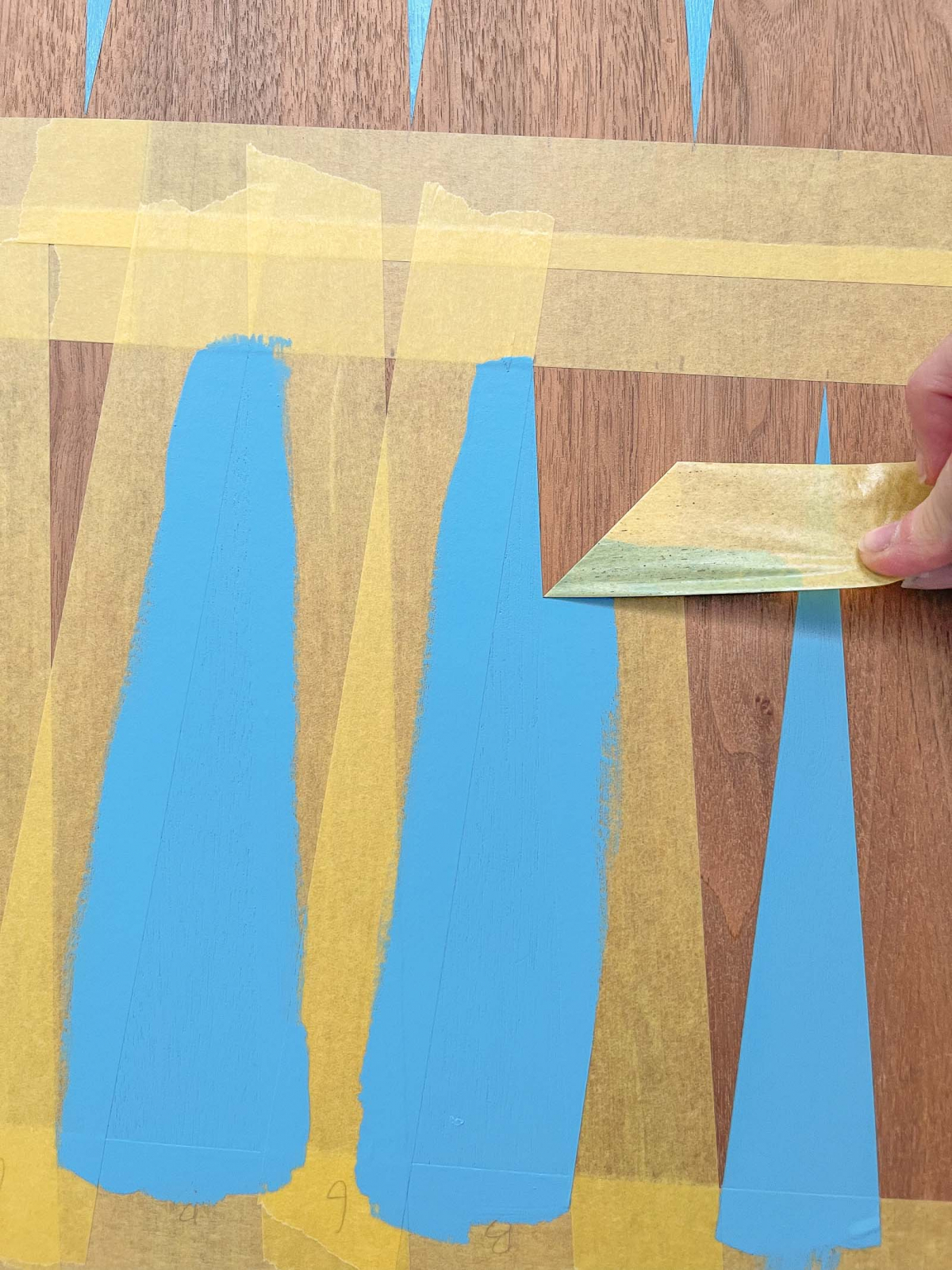 How to Paint a Backgammon Table - At Charlotte's House