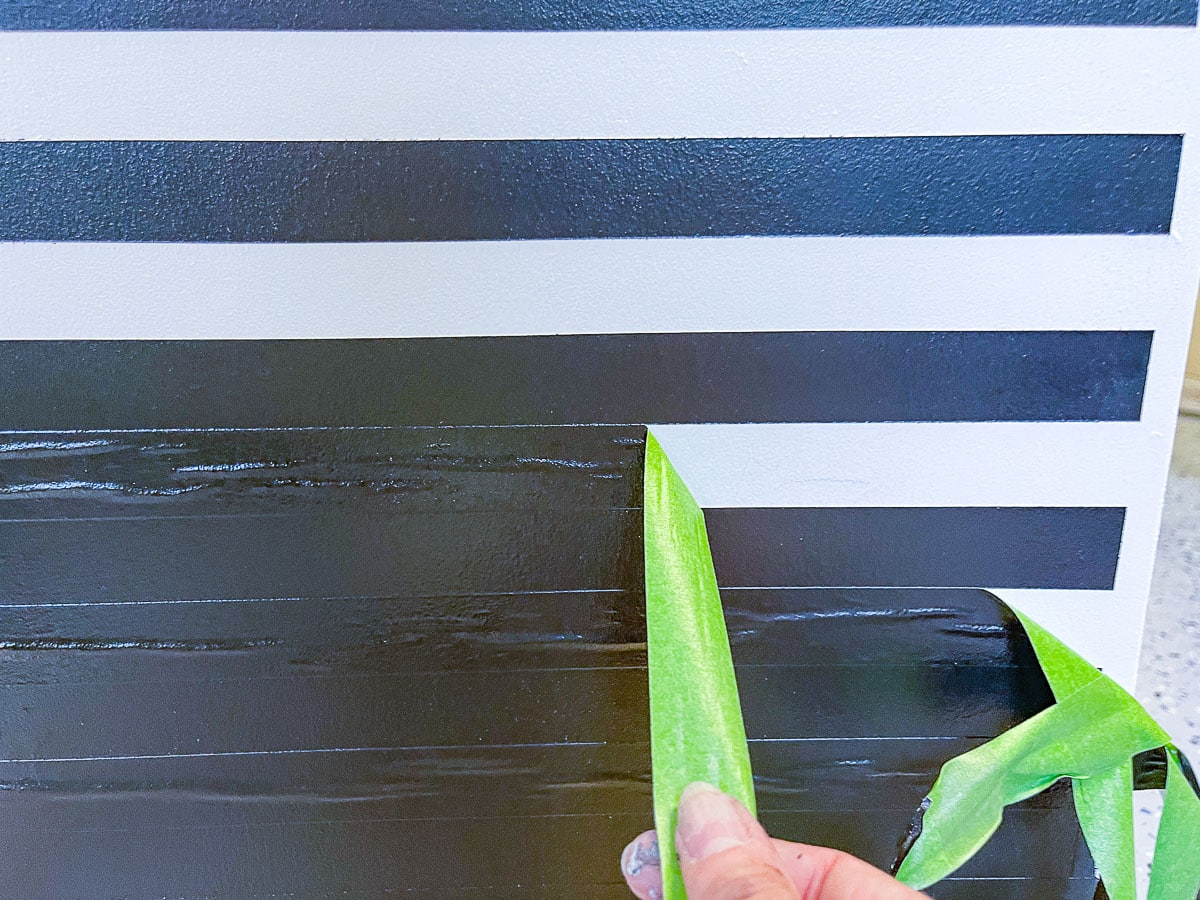 Painted Striped Coffee Table - At Charlotte's House