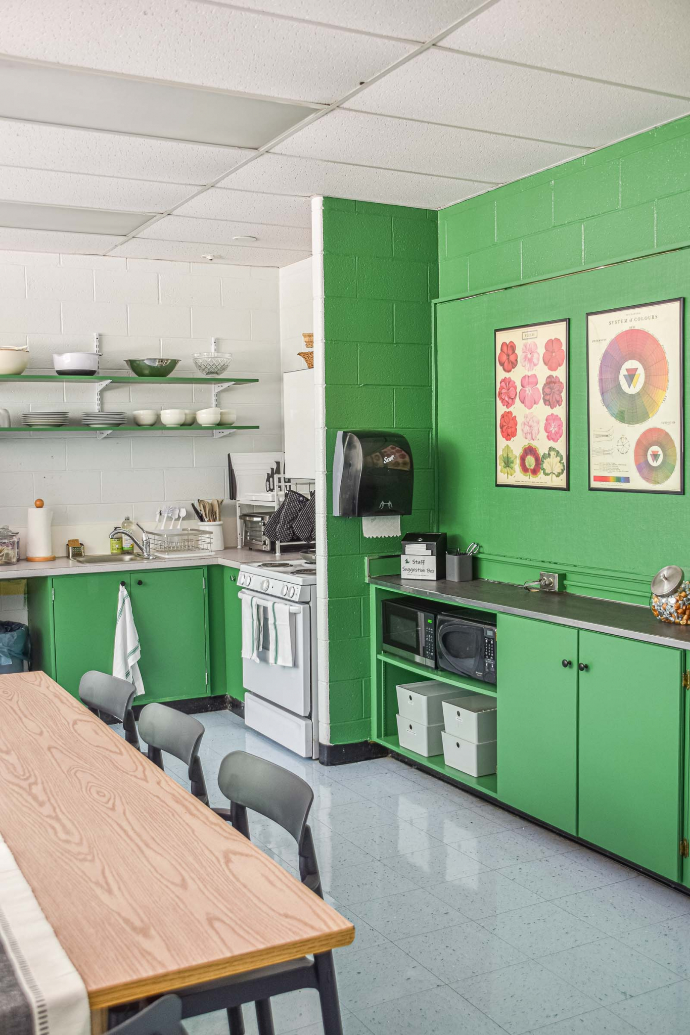 Faculty Room/ Teachers Lounge Makeover - At Charlotte's House