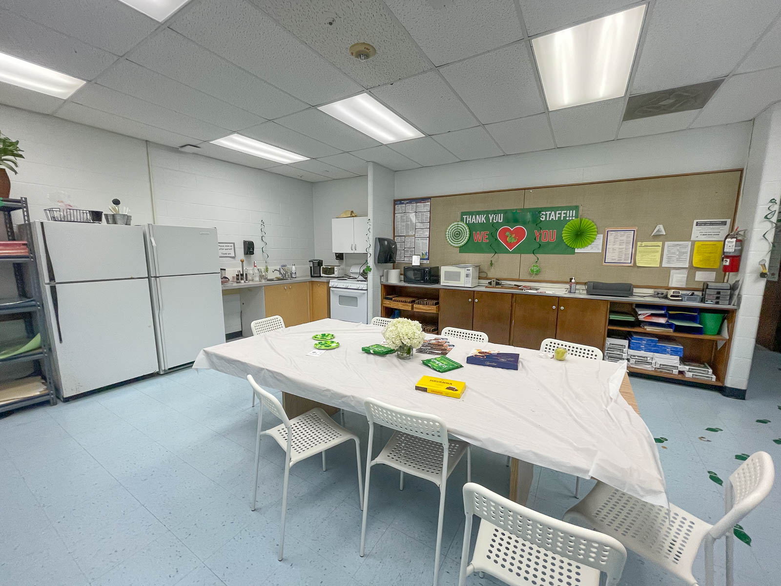 Faculty Room/ Teachers Lounge Makeover - At Charlotte's House