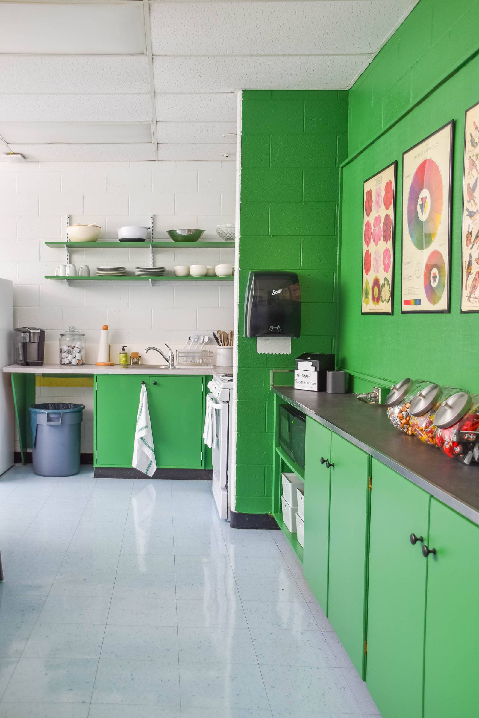 Faculty Room/ Teachers Lounge Makeover - At Charlotte's House