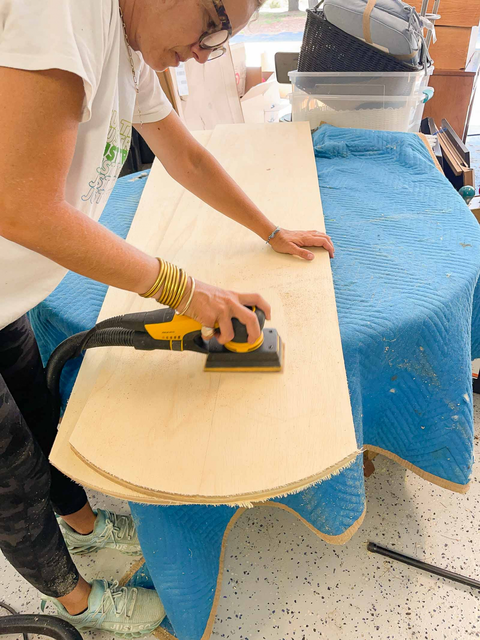 How to Make a Striped Privacy Screen - At Charlotte's House