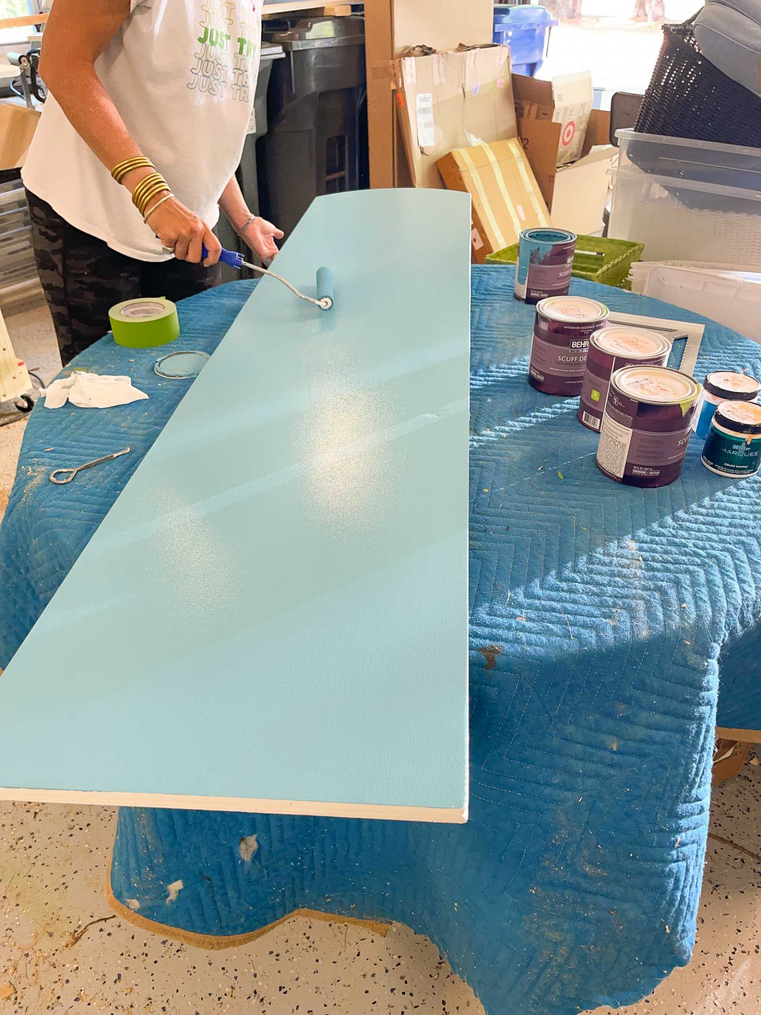 How to Make a Striped Privacy Screen - At Charlotte's House