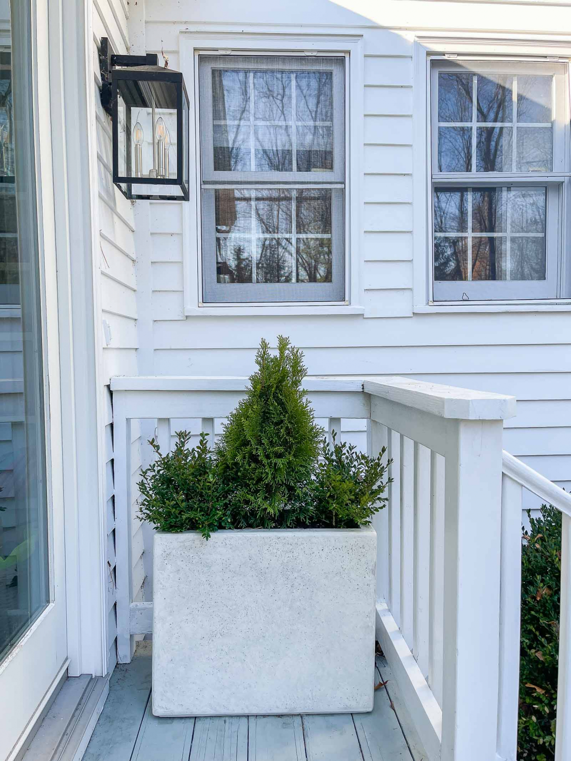Easy Evergreen Planters - At Charlotte's House