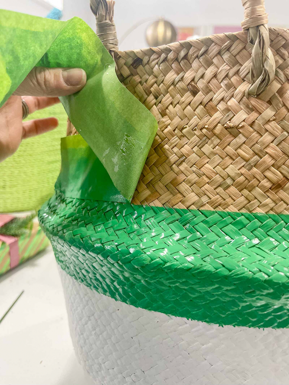 How to Paint Colorful Baskets - At Charlotte's House