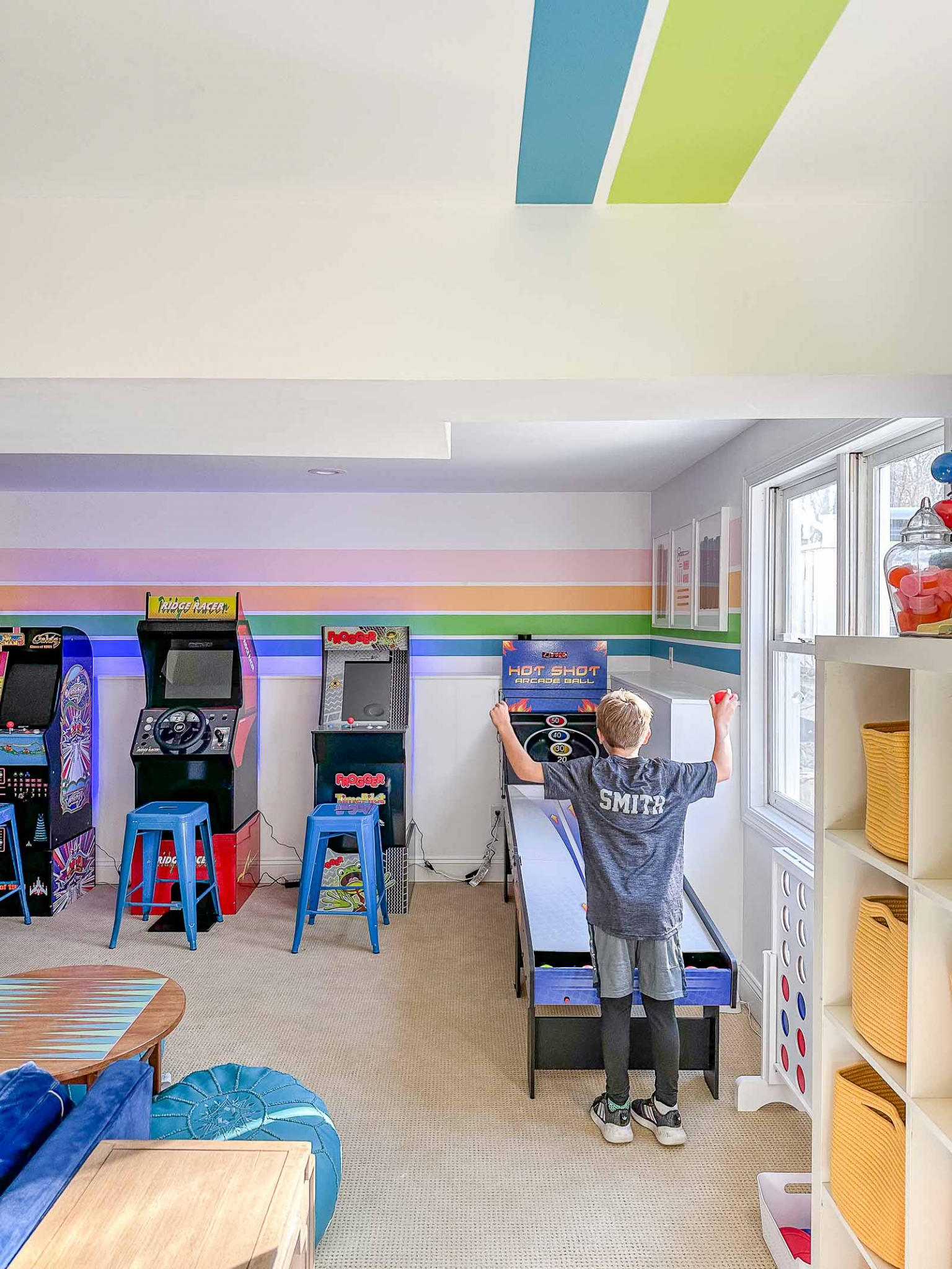 Basement Playroom Turned Game Room - At Charlotte's House