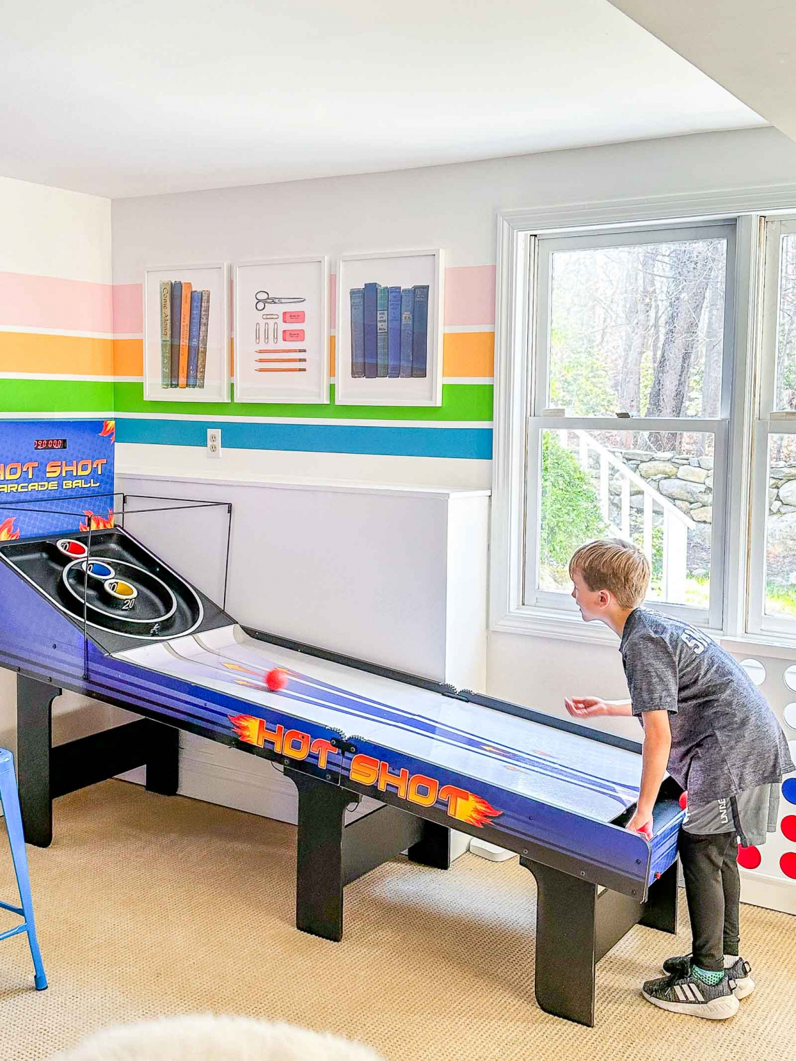 Basement Playroom Turned Game Room - At Charlotte's House