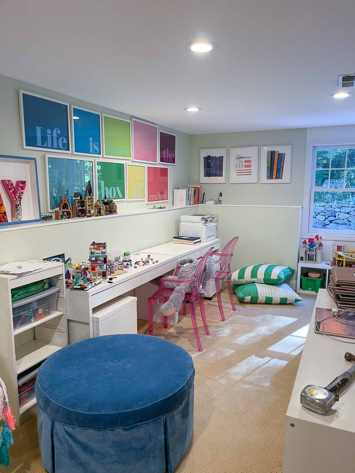 Basement Playroom Turned Game Room - At Charlotte's House