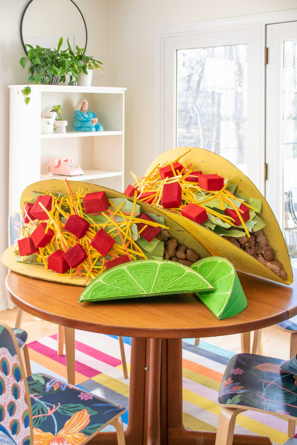 Giant Cardbboard Taco - At Charlotte's House