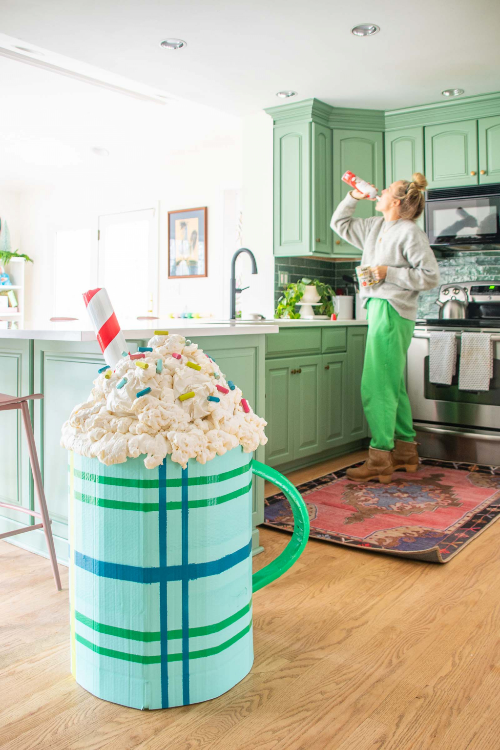 Making Giant Cardboard Food - At Charlotte's House
