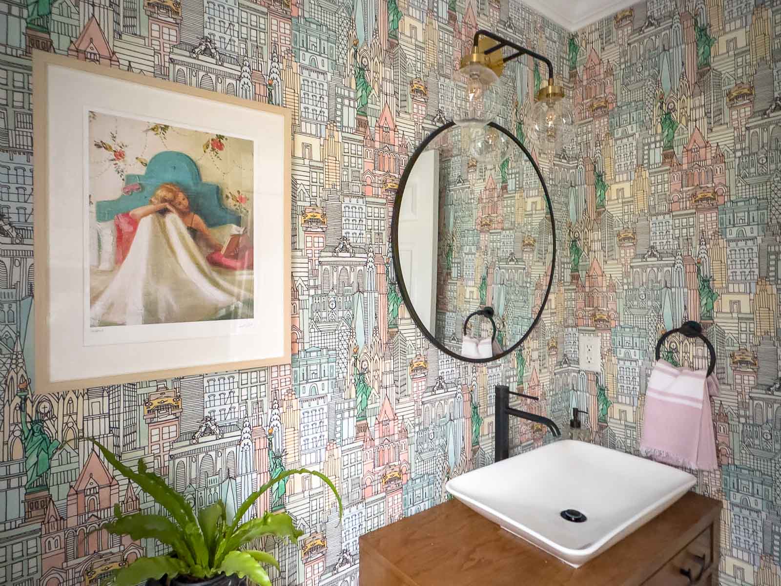 Powder Room Makeover - At Charlotte's House