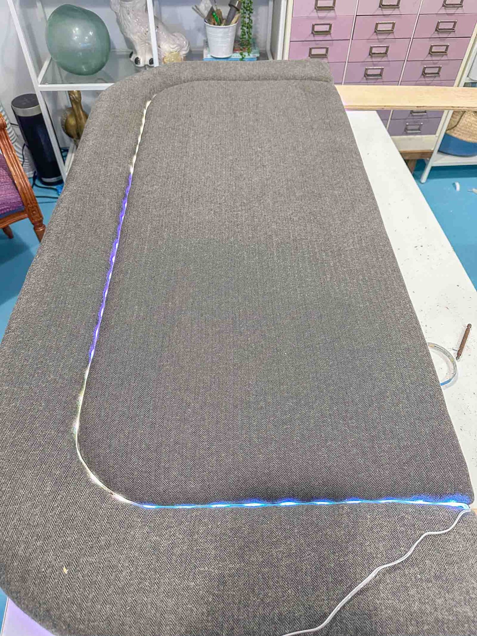 Upholstered LED Headboard - At Charlotte's House