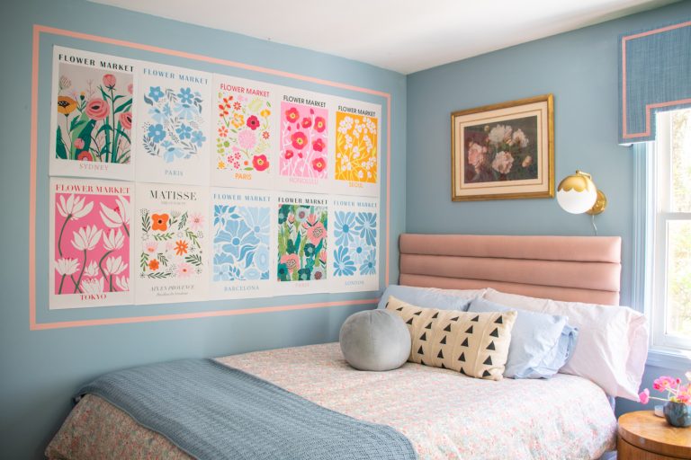 Blue Bedroom Makeover for My Daughters - At Charlotte's House